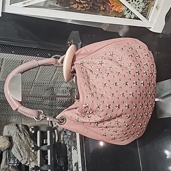 Jimmy Choo | Bags | Jimmy Choo Star Studs Stars Sky Bag Shoulder Hand ...